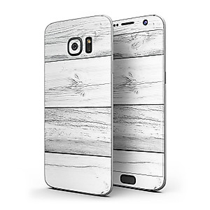 Design Skinz Design Skinz White & Gray Wood Planks Full-Body Wrap Decal Skin-Kit for The Galaxy S9 Plus