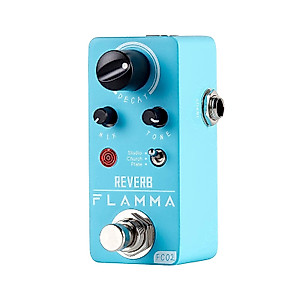 FLAMMA FC02 Mini Reverb Pedal with 9V 300mA Power Supply