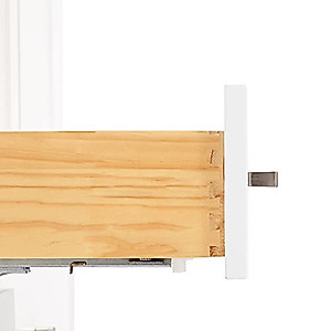 DKB Beckford Series 60" Inch Bathroom Base Cabinet in White, Double Sink Configuration, 4 Soft Closing Doors, 6 Full Extension Dovetail Drawers