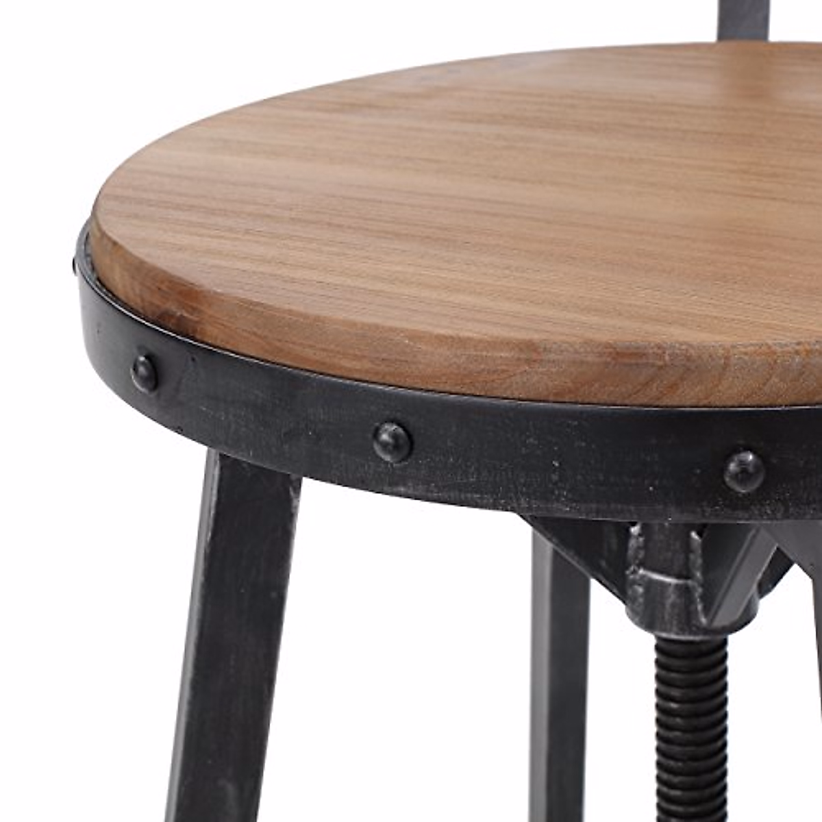 Christopher Knight Home Alanis Barstool Sets, Antique + Black Brush Silver