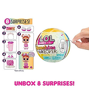LOL Surprise Sunshine Makeover with 8 Surprises, UV Color Change, Accessories, Limited Edition Doll, Collectible Doll- Great gift for Girls age 4+