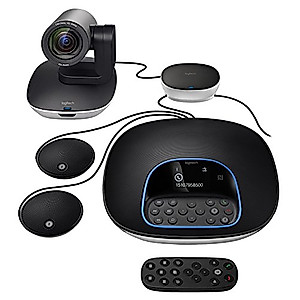Logitech Group Video Conferencing Bundle with Expansion Mics for Big Meeting Rooms (Renewed)