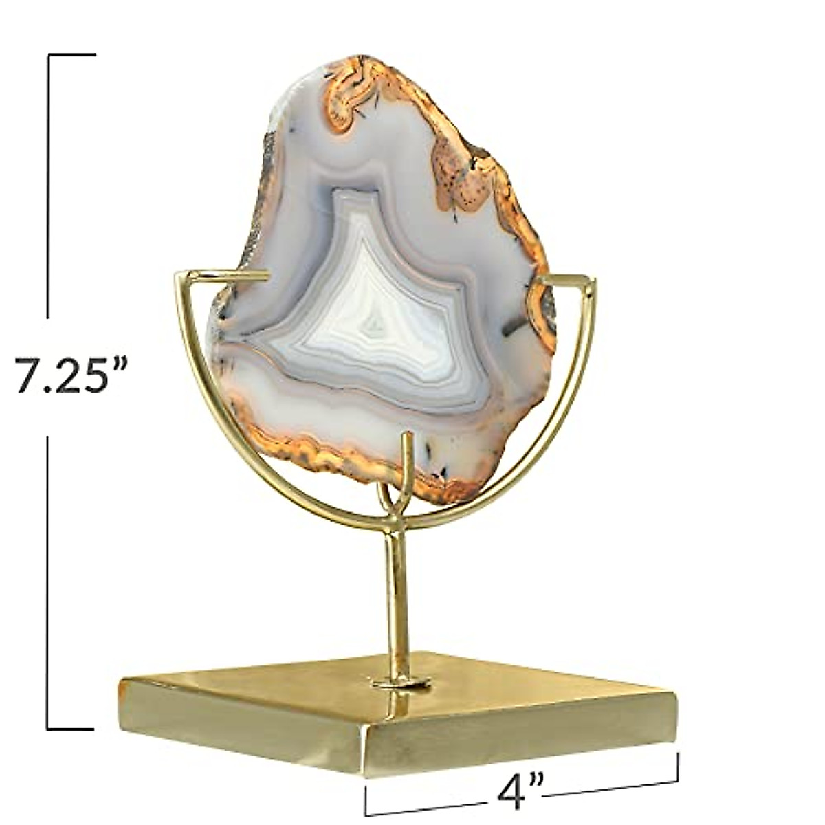 Main + Mesa Natural Brown Agate on Stand