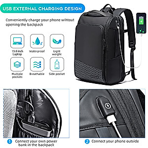 BANGE Travel Backpacks,Weekender Carry On Backpack, Waterproof Men's Business Laptop Backpack for 15.6inch