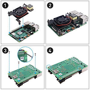 GeeekPi Isolated PoE HAT for Raspberry Pi 4, Support IEEE 802.3af or 802.3at PoE Standard,with Cooling Fan 30x30x7mm for Raspberry Pi 4 Model B / 3B+ 3B Plus