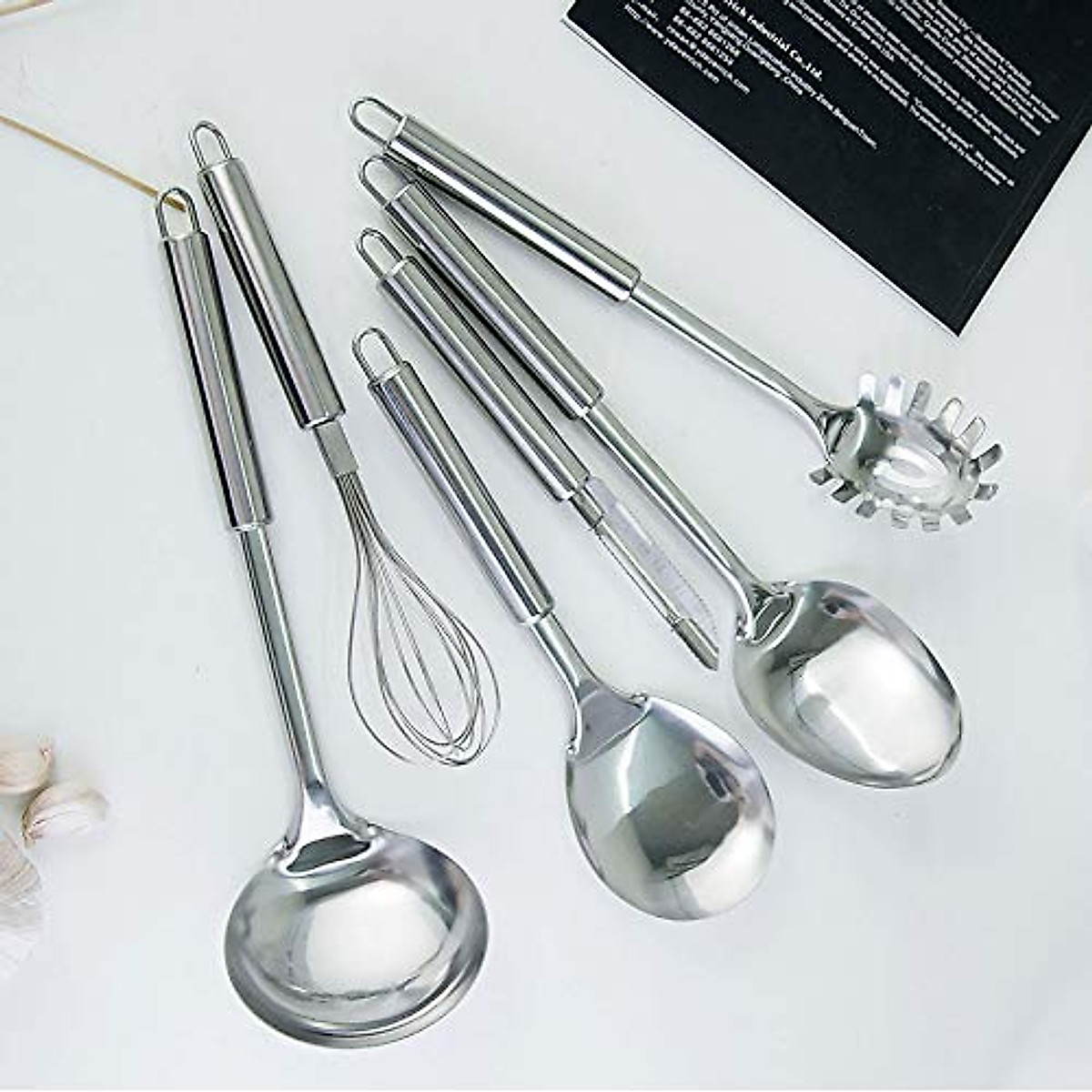 Classic 13 Pcs Stainless Steel Kitchen Utensils Spoon Skimmer Shovel Spatula Meat Fork Whisk Cooking Utensils Tableware