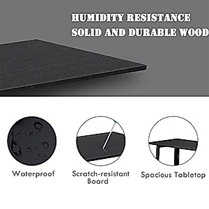 CZDYUF Foldable Metal Frame Computer Desk Home Office Laptop Desk Desk Study Desk Black