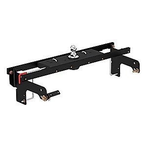 CURT 60712 Double Lock Gooseneck Hitch, 2-5/16-Inch Flip-Over Ball 30K, Fits Select Chevrolet Silverado, GMC Sierra 1500, 2500, 3500 HD