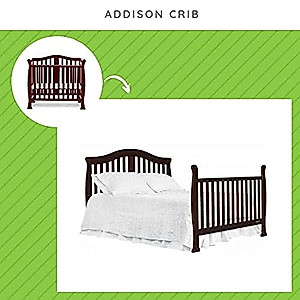 CC KITS Full-Size Conversion Kit Bed Rails for Converting Dream on Me Cribs (Espresso)