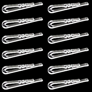 1000 Pcs U Shape Plastic Alligator Clips with Teeth Clear Shirt Folding Clips for Socks Dress Ties Hold Garments in Place
