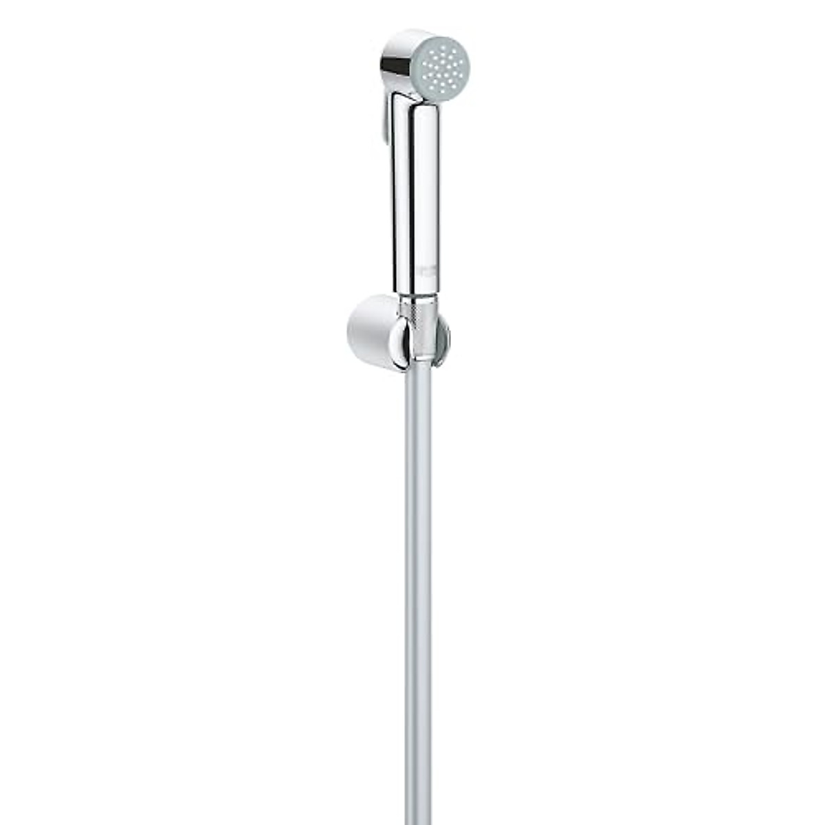 GROHE Vitalio Trigger Spray 30 - Wall Holder Set with Trigger Control Hand Shower (Hand Shower 36mm, TwistFree Shower Hose 1.25m, Wall Shower Holder 40mm), High Pressure Min. 1.0 Bar, Chrome, 26175001