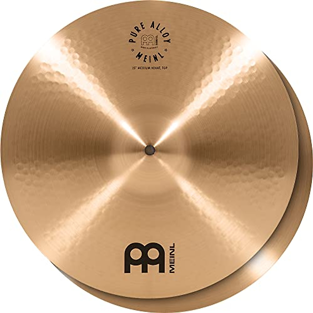 Meinl 15" Medium HiHat (Hi Hat) Cymbal Pair - Pure Alloy Traditional - Made in Germany, 2-YEAR WARRANTY (PA15MH)