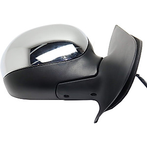 Kool Vue Mirror Set Compatible with 2001-2003 Ford F-150, Driver and Passenger Side, Crew Cab Pickup (SuperCrew Cab), Chrome, Power