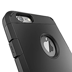 Crave iPhone 6S Plus Case, iPhone 6 Plus Case, Strong Guard Protection Series Case for iPhone 6 / 6s Plus (5.5 Inch) - Black