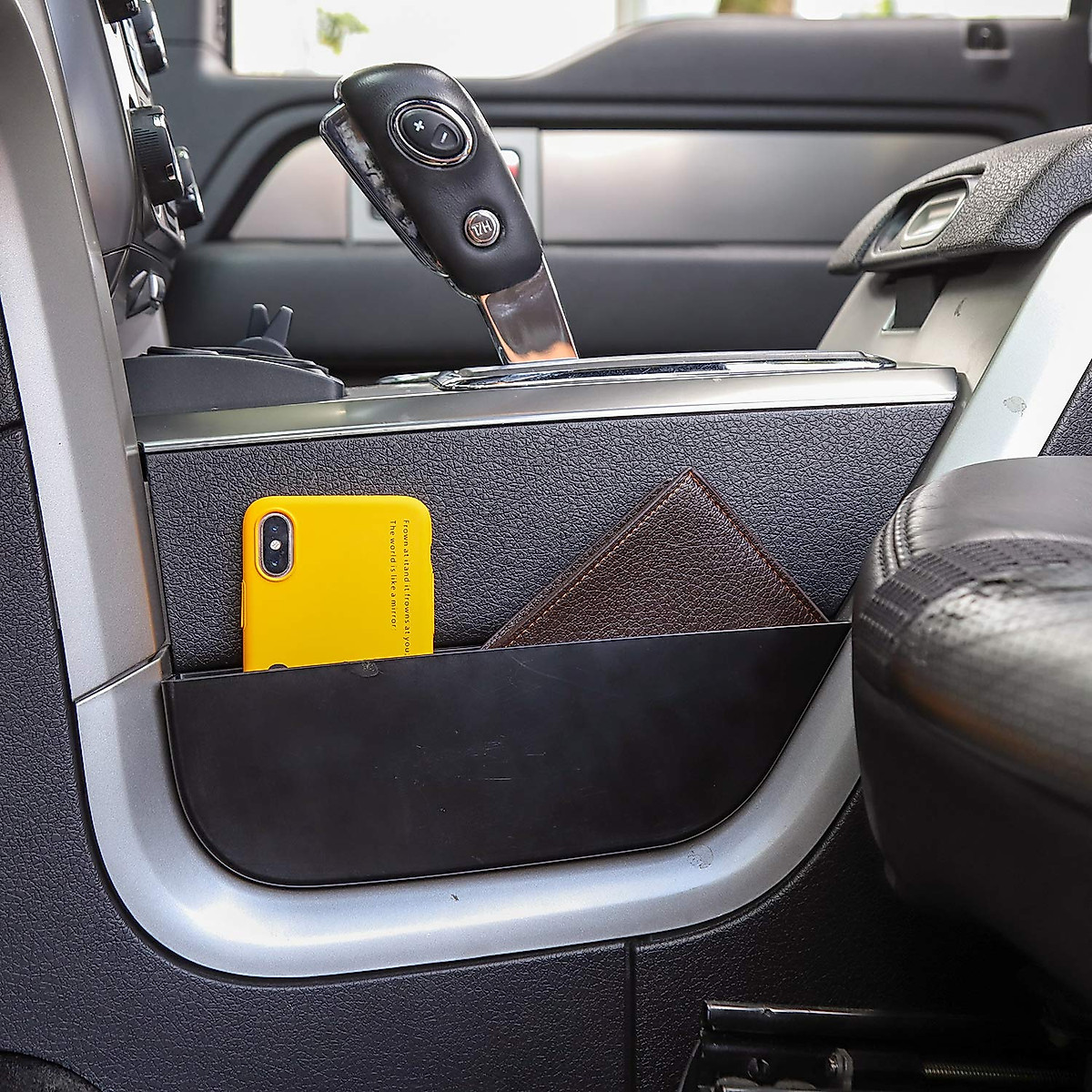 Voodonala GearTray Gear Shifter Console Side Storage Box Manual Transmission Organizer Tray for Ford F150 2009-2014