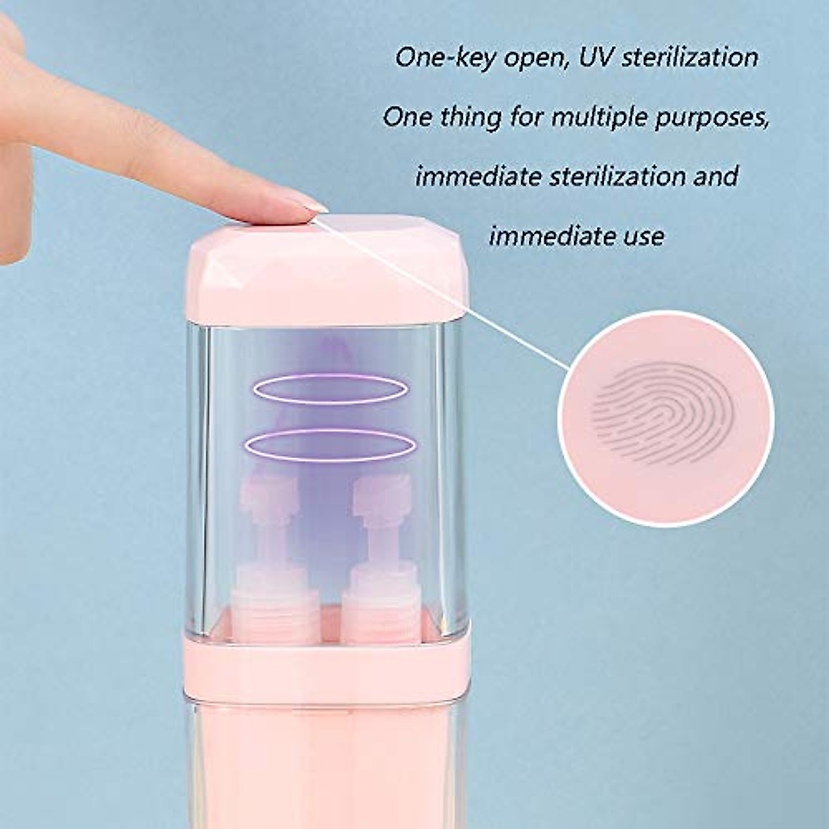 Household items Ultraviolet Disinfection wash Cup, Travel kit toiletries, Storage Cup and Bottled wash kit, Transparent and Visible Multifunctional Toothbrush Box