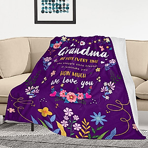 AISDE Grandma Gifts Blanket, Birthday Gifts for Grandma, Grandma Birthday Gifts, Vacation Gifts for Grandma, Grandma Gifts Ideas, Grandma Gifts from Grandkids
