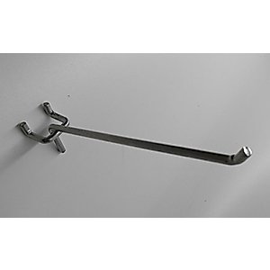FixtureDisplays® 6" Peg Hook Pegboard Hook Pegwall Hook Wire Slatwall Hook Metal Peg Hook Metal Slatwall Hook 16736