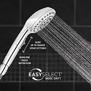 Waterpik 7-Mode PowerPulse Massage Hand Held Chrome Shower Head with EasySelect, VOT-663E