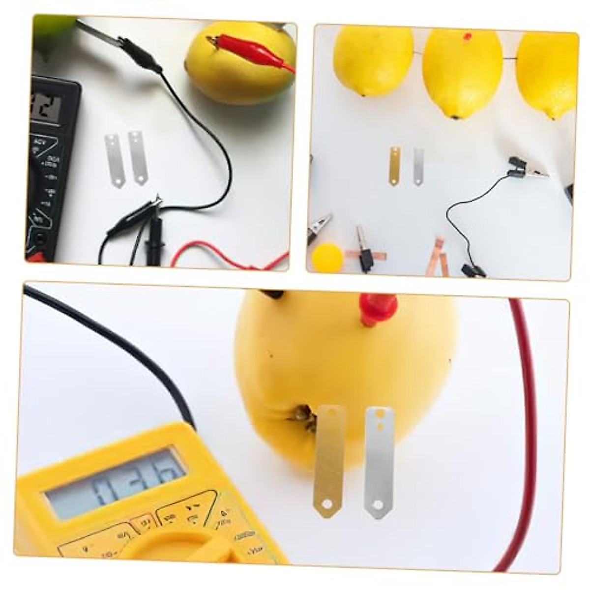 FUNOMOCYA 4 Pcs Copper Electrode Strip for Plating Zinc Copper Electrode Strip for Electroplating Zinc Electrode Strip for Plating Copper Experiment Electrode Strip