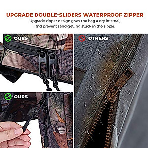 KEMIMOTO ATV Tank Bag Waterproof W/Cooler ATV Accessories Motorcycle Saddle Bag Compatible with Most ATV and Snowmobile Bicycle