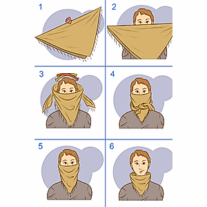 Explore Land Cotton Shemagh Tactical Desert Scarf Wrap (Tan)