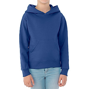 Jerzees boys Fleece Sweatshirts, Hoodies & Sweatpants Hooded Sweatshirt, Hoodie - Heather Blue, Medium US