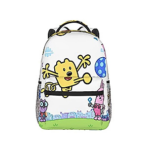 KOVOS Wow! Wow! Anime Wubbzy! Laptop Bag Cartoon Backpack Casual Travel Backpacks Daypack For Men Women