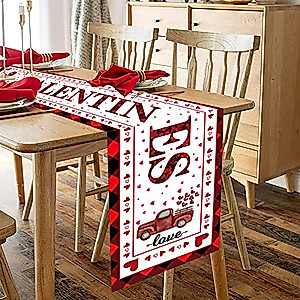 Galentines Day Table Runner Valentines Day Linens Table Cloth Dresser Scarves Galentines Day Decorations for Galentines Day Party Favors Table Decorations