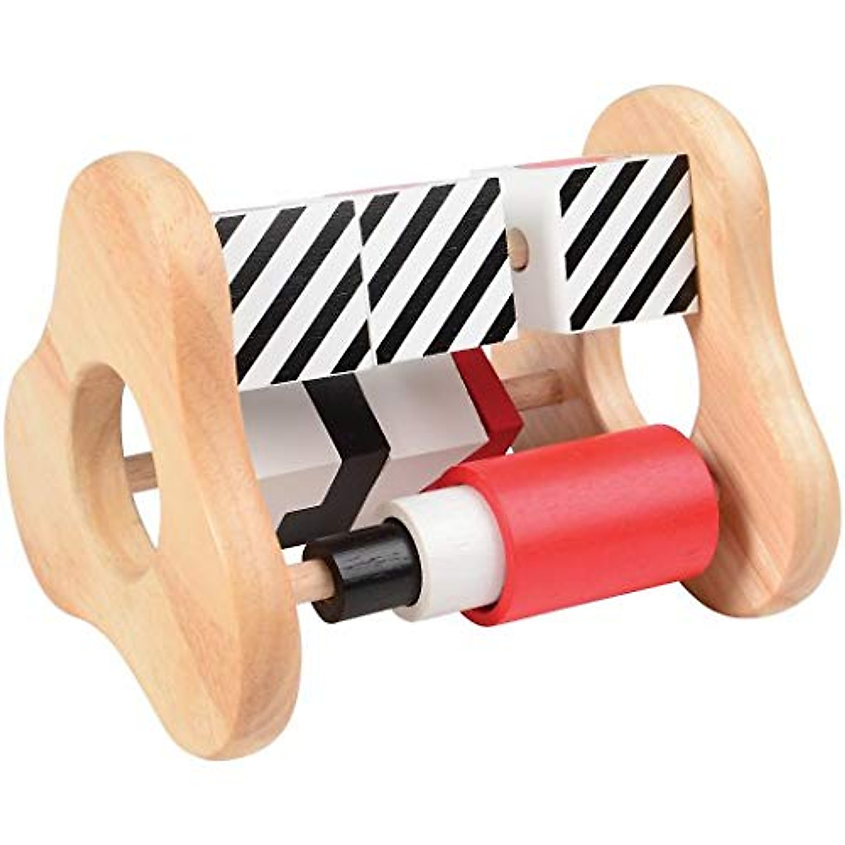 Constructive Playthings 5 1/2" H. x 6 1/2" W. x 5" D. Solid Rubber Wood Click Clack Busy Box Appropriate for All Ages