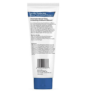 Nizoral Deep Moisturizing Conditioner 9.4 Oz, Anti-Dandruff Shampoo 7 Fl Oz Scalp Massager Bundle