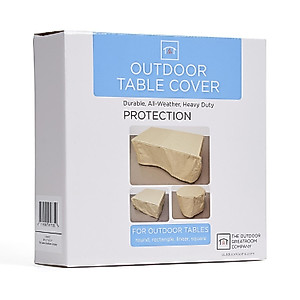 The Outdoor GreatRoom Company Tan Round Protective Cover for SF-32-K Fire Pit Table