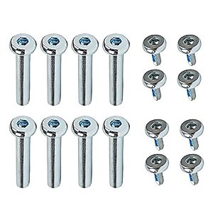 Dime Bag Hardware Inline Skate Axles 8-Pack 33mm Rollerblade Replacement Nuts and Bolts