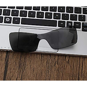 Sunglass Lenses Replacement Polarized for Oakley Batwolf Sunglasses (Stealth Black)