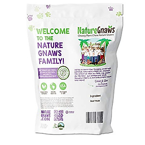 Nature Gnaws Mixed Bully Sticks for Small Dogs - Premium Natural Tasty Beef Bones - Simple Long Lasting Dog Chew Treats - Rawhide Free - 6 Inch