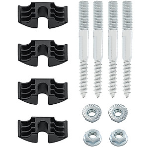 Spare Hardware Parts MALM Headboard Bed Frame Parts Combo Pack (Replacement for IKEA Part #122998 + 114254 + 114334) (Pack of 4)