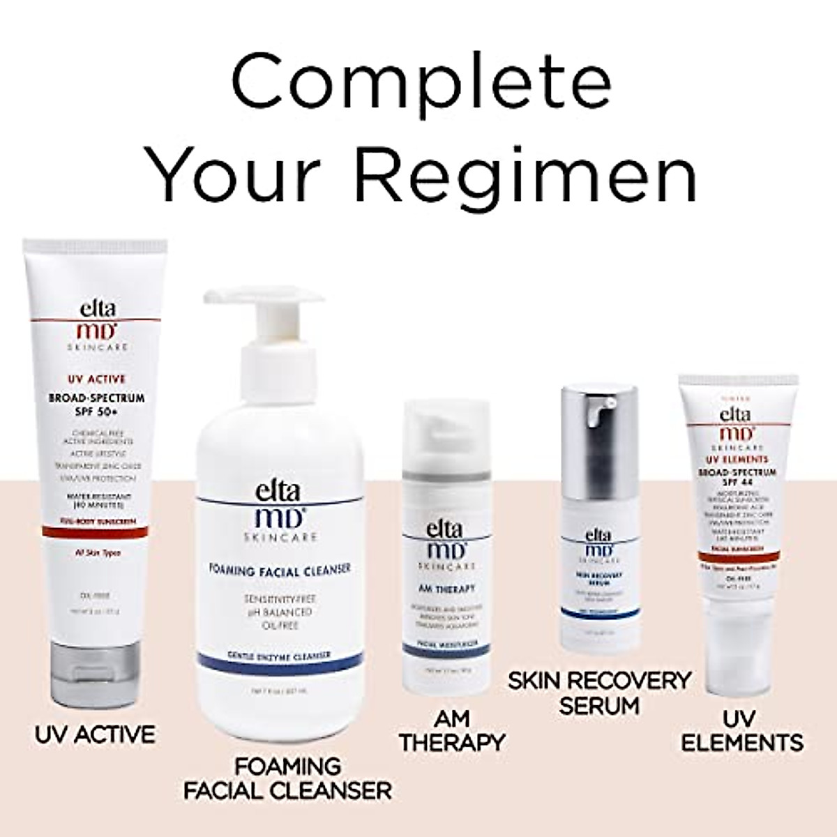 EltaMD UV Active SPF 50+ Mineral Sunscreen Lotion, Broad Spectrum Physical Sunscreen for Face and Body, Water-Resistant Up to 80 Minutes, Oil-Free, Non-Greasy, Full Body Sunscreen, 3.0 OZ Tube