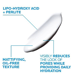 La Roche-Posay Effaclar Mat Oil-Free Mattifying Moisturizer for Face, Facial Moisturizer For Oily Skin, to Reduce Oil and Minimize Pores, Moisturizing Shine Control for Sensitive Skin