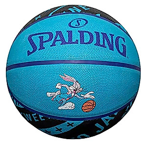 Spalding Space Jam Tune Squad Bugs Ball 84605Z Unisex Basketball Ball, Blue, 5 EU