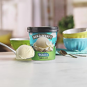 Ben & Jerry's Vanilla Ice Cream Pint Non-GMO 16 oz