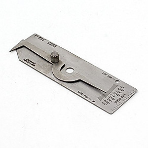 Weld V-WAC Gage Standard Welding Biting Edge Under Cut Gauge Welder Inspection Ruler