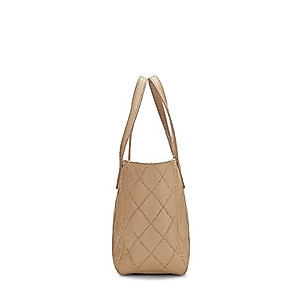 CHANEL, Pre-Loved Beige Calfskin Wild Stitch Tote Large, Beige