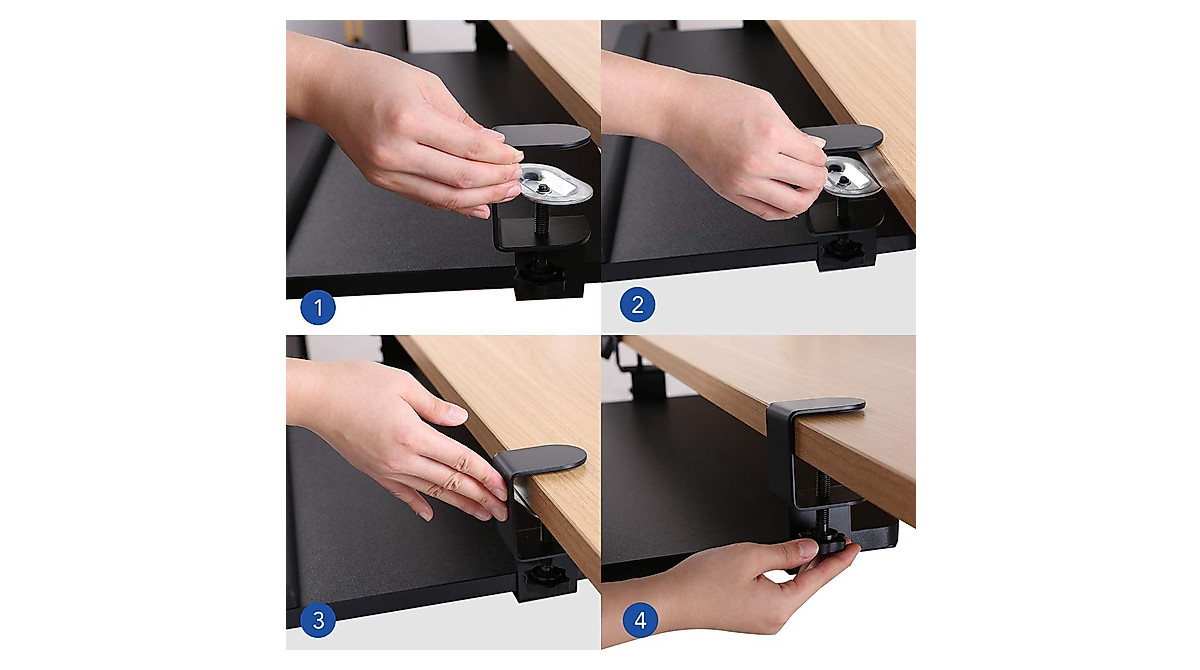 FlexiSpot Large Ergonomic Keyboard Tray – Space-Saving & Adjustable