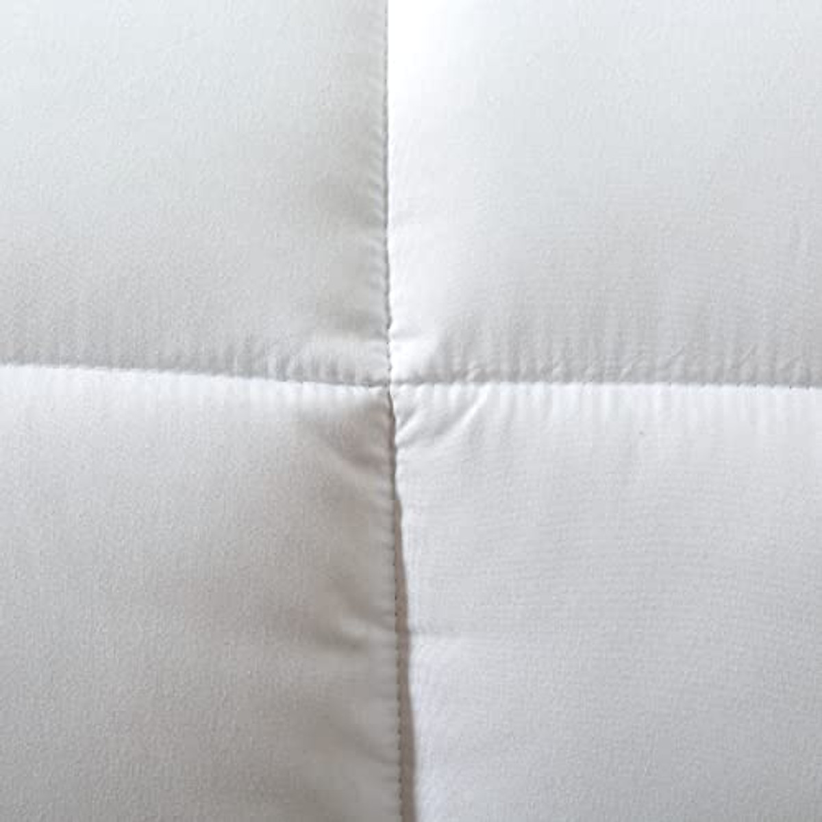 Down Alternative Comforter All Season Duvet Insert(White, Queen)-Ultra Soft Double Brushed Microfiber Quilt Cover, Classic Box Stitched with Corner Tabs