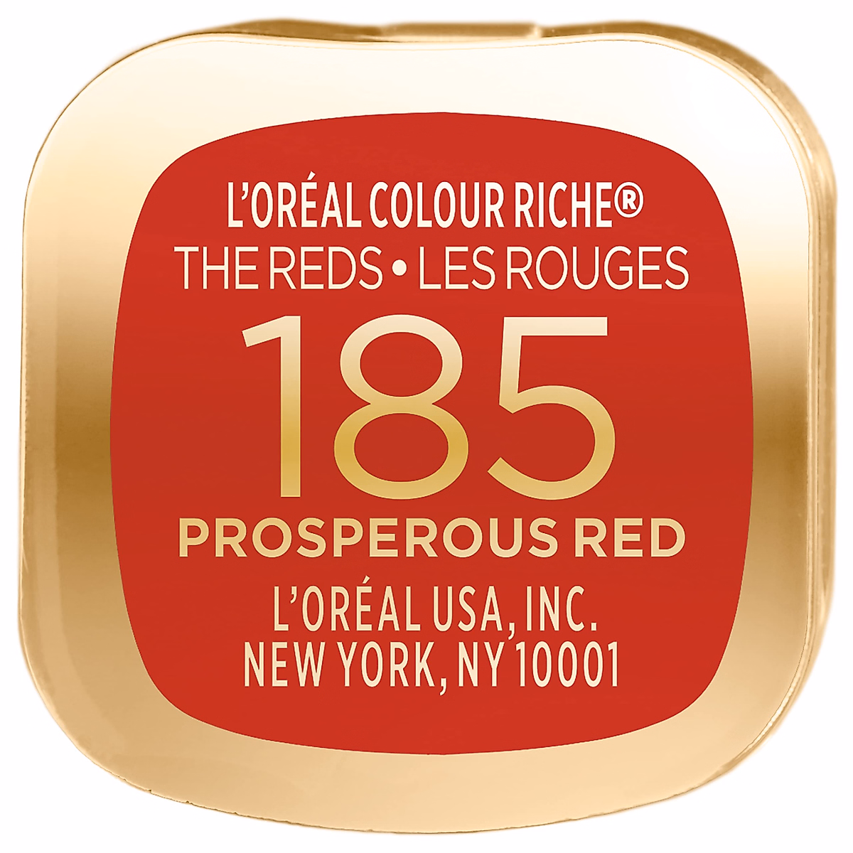 L'Oreal Paris Colour Riche Red Lipstick, Long Lasting, Satin Finish Smudge Proof Lipstick with Hydrating Argan Oil & Vitamin E, Reds of Worth, Prosperous Red, 0.13 Oz