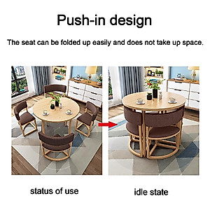 Round Conference Table,Office Table and Chair Set,Small Conference Table for 4,Marble Round Table and Backrest Chair Sets,Living Room Balcony Leisure Table Coffee Shop Bakery 80cm (Size : A5)