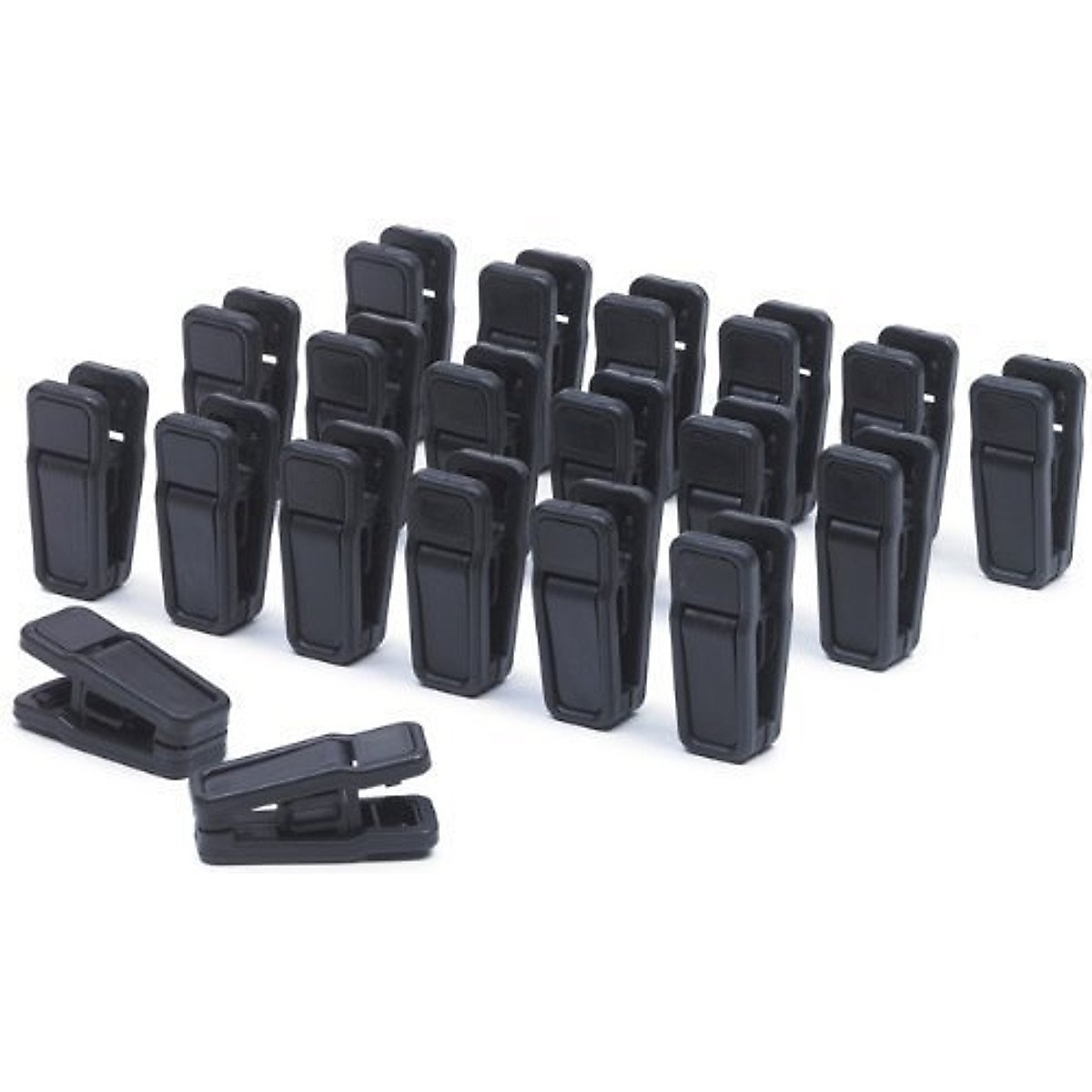 SKEMIX Black Slim-line Set of Finger Clips Set of 20