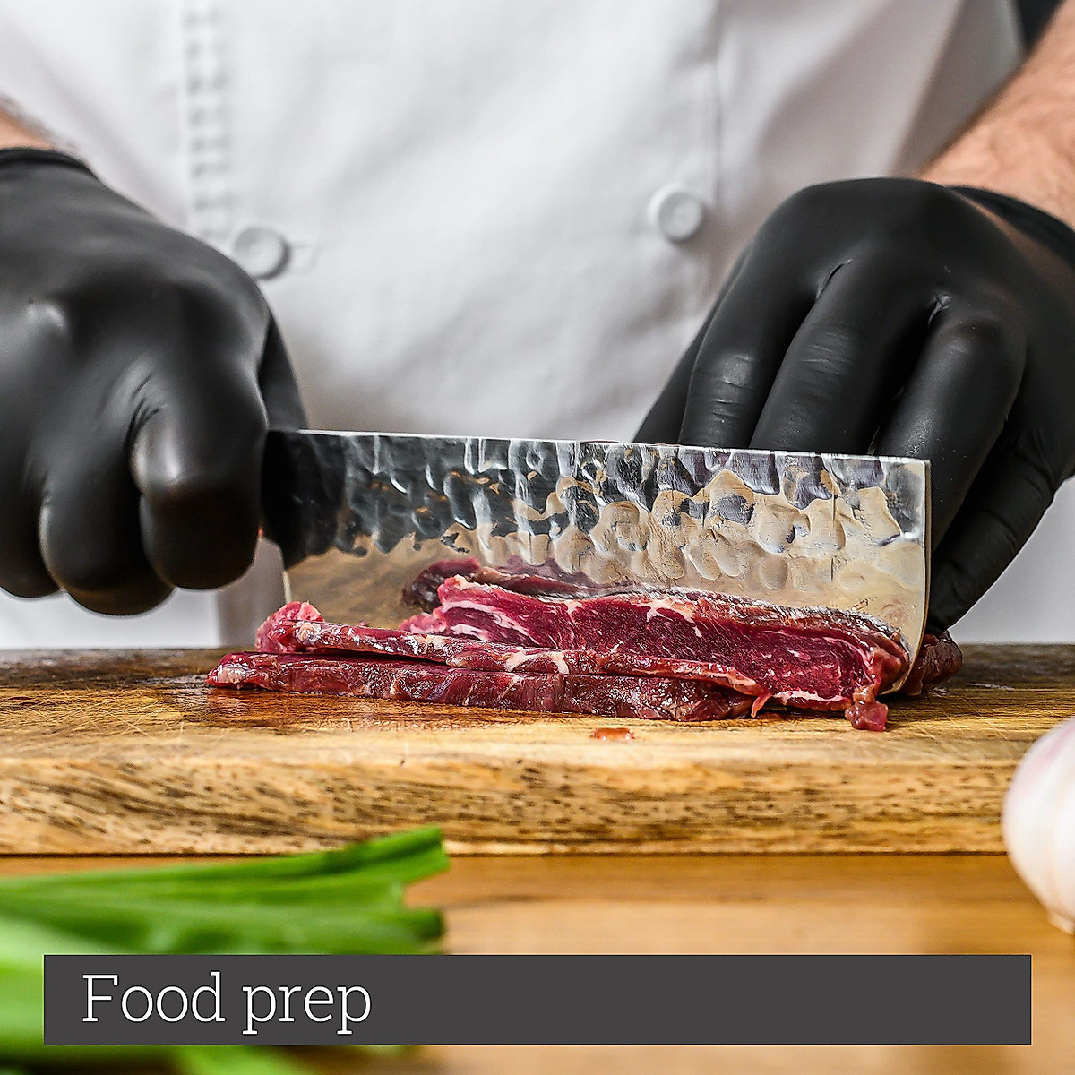 JUSSSTUFF Black Disposable Vinyl Gloves Small, 100 Pack - Powder Free Latex Free Rubber Gloves - Medical, Cooking, and Kitchen Gloves