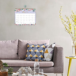 2023-2024 Wall Calendar - 18 Monthly Calendar 2023-2024, February 2023 - June 2024, 11" x 8.5", Twin-Wire Binding + Hanging Hook + Thick Paper + Unruled Blocks with Julian Dates - Floral