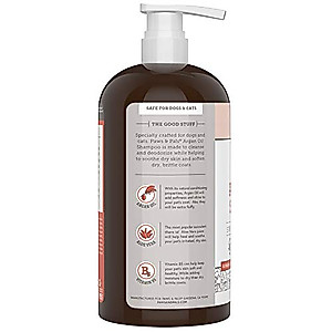 6-in-1 Dog Shampoo and Conditioner for Itchy Skin, Made in USA - 20oz Vet Formula Natural Medicated Best for De-Shedding, Itch Relief, Smelly Odor, Dry Sensitive Skin - Dogs & Cats Argan Oil Pet Wash